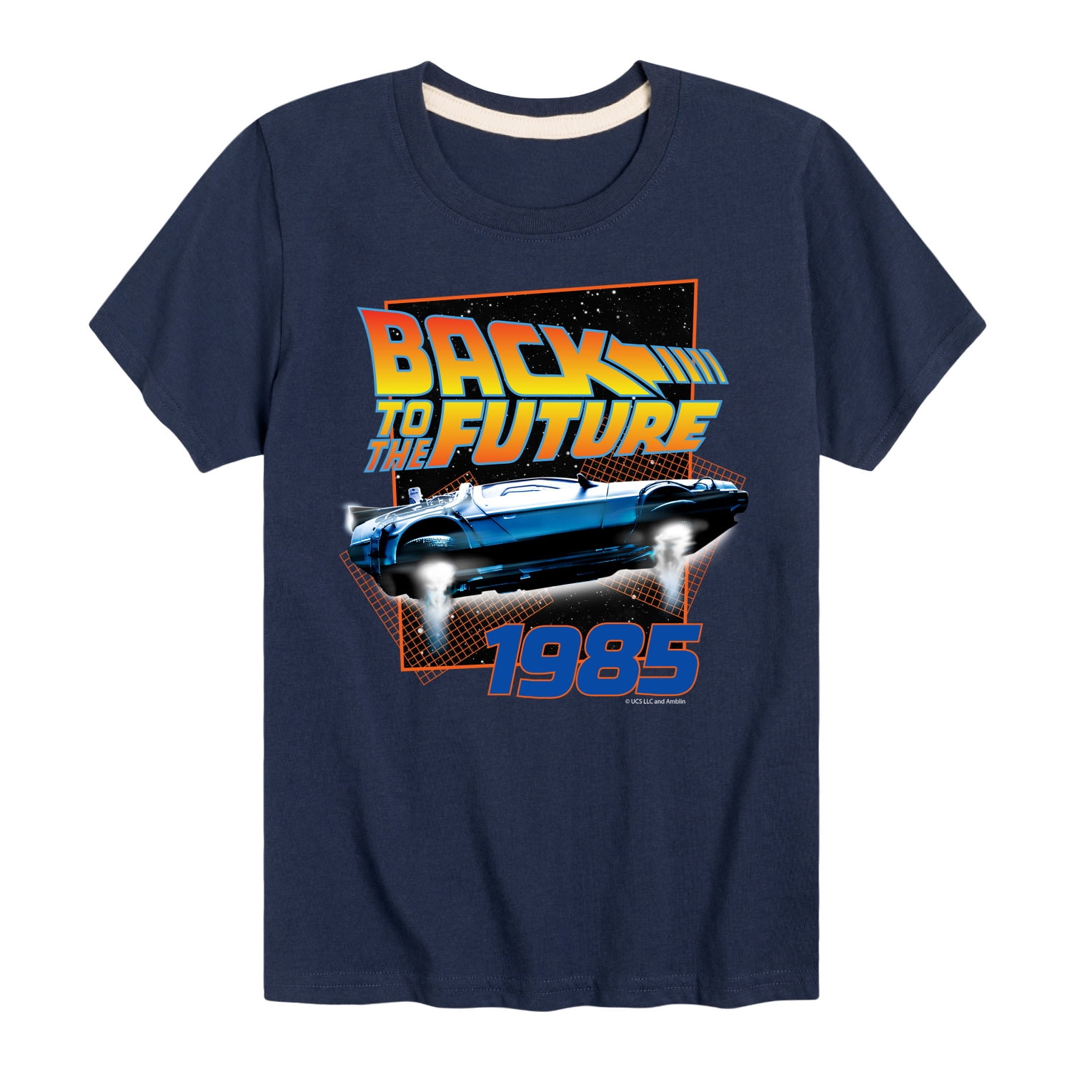 Back To The Future - 1985 Flying DeLorean - Toddler & Youth Short ...