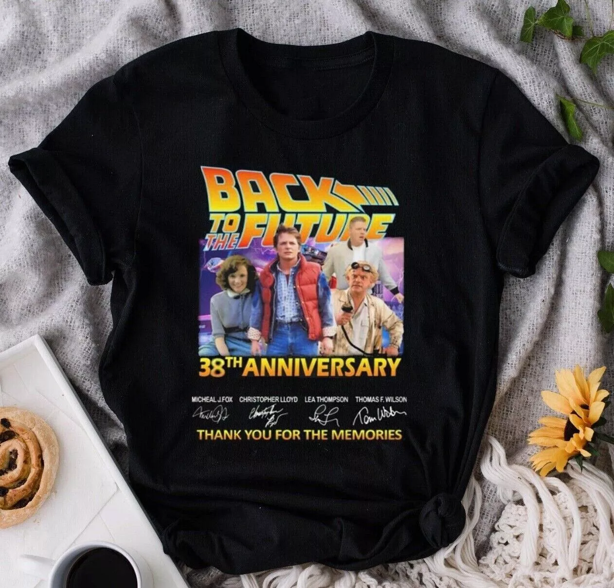 Back To The Future 39th Anniversary 1985 2024 T-shirt Thank You For The ...