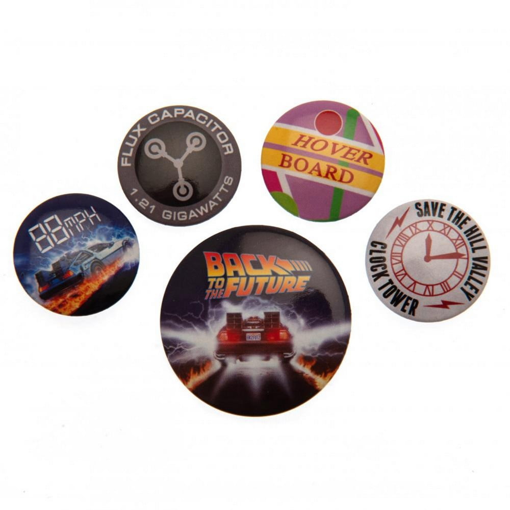 Back To The Future Button Set (Pack of 5) - Walmart.com