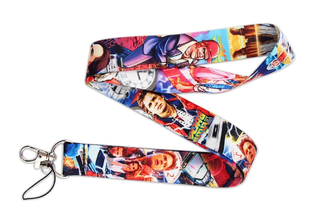 Back To The Future Classic Movie Themed Lanyard ID Holder Keychain ...