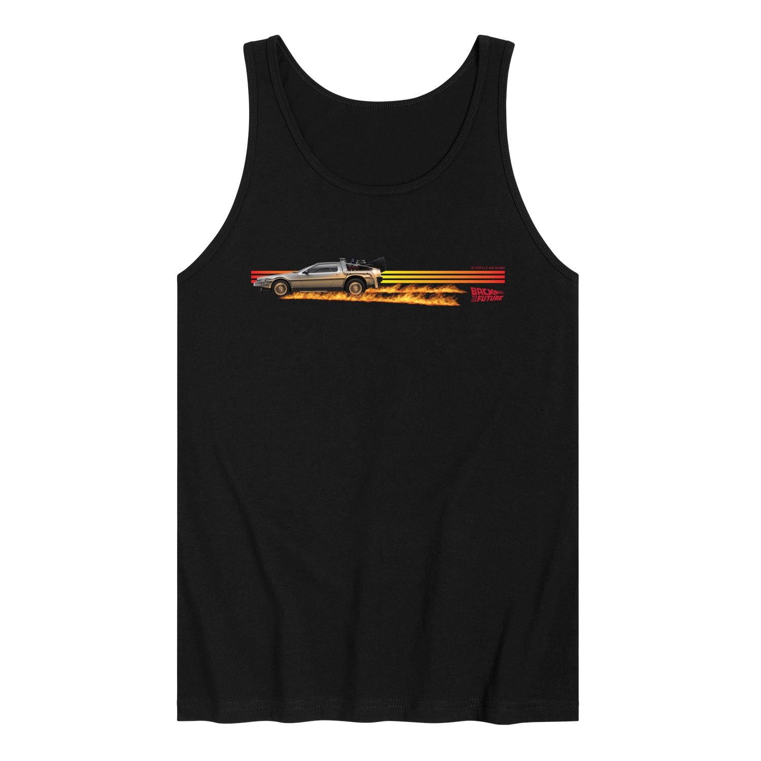 Back To The Future - Delorean - Men's Sleeveless Graphic Tank Top ...