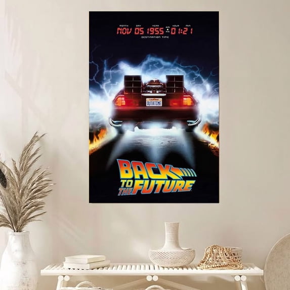 Back To The Future - Movie Poster (Delorean) Poster Size 24''x36 ...