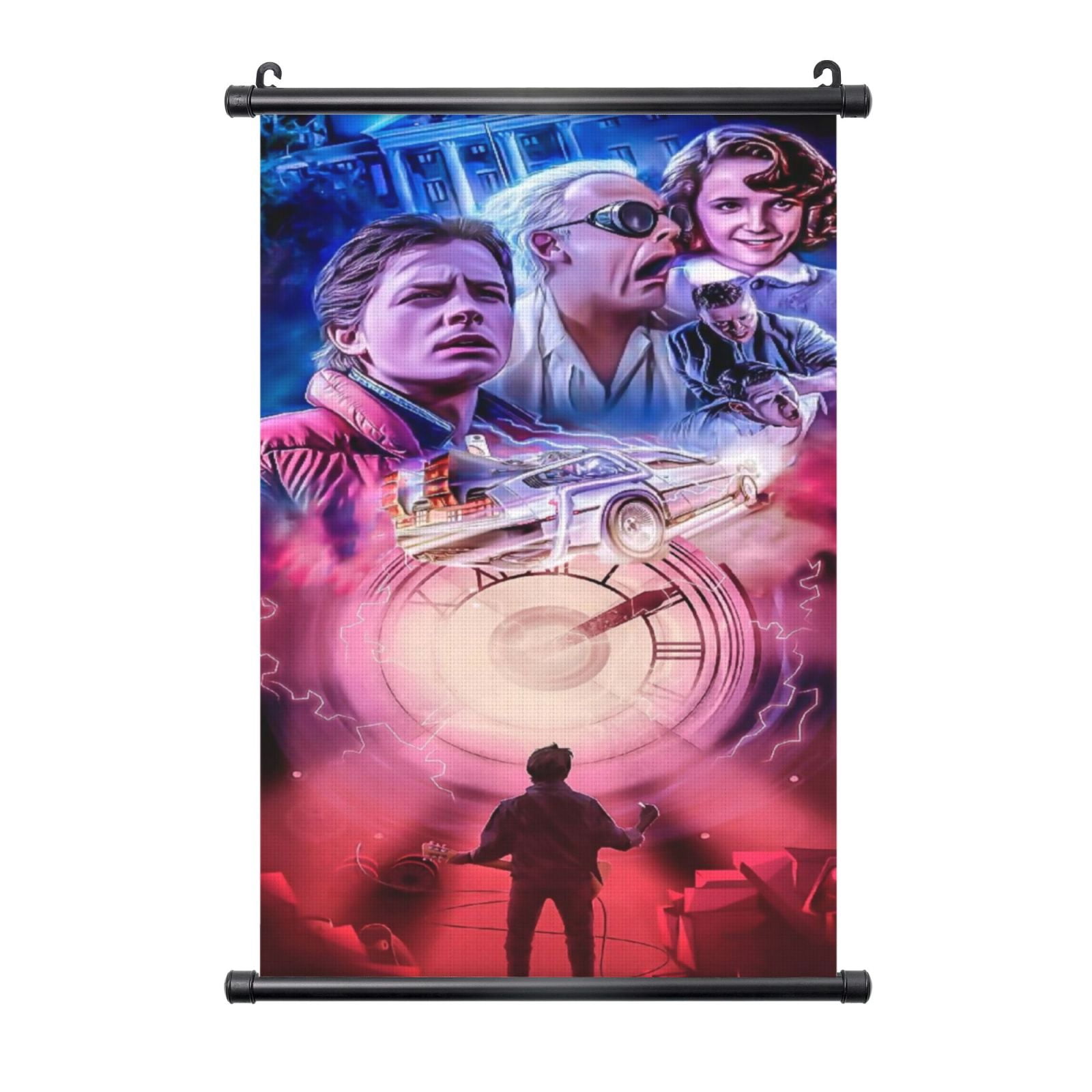 Back To The Future Poster Aesthetic Canvas PVC Shaft Wall Art Hanging ...