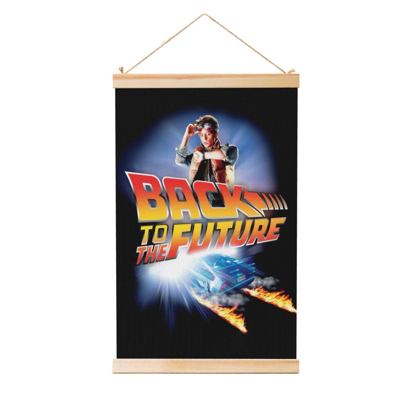 Back To The Future Poster Aesthetic Canvas Wooden Shaft Wall Art ...