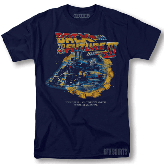 Back To The Future Shirt Delorean Classic Movie Poster Graphic Design T ...
