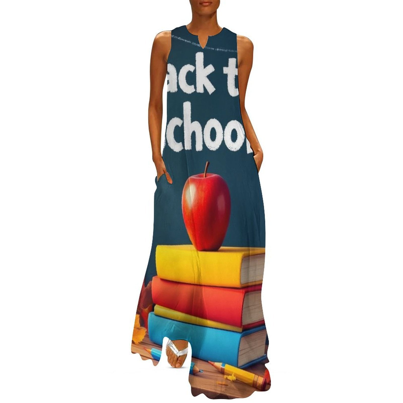 Back Tp School Classroom Long Dress Women's summer dress women's ...