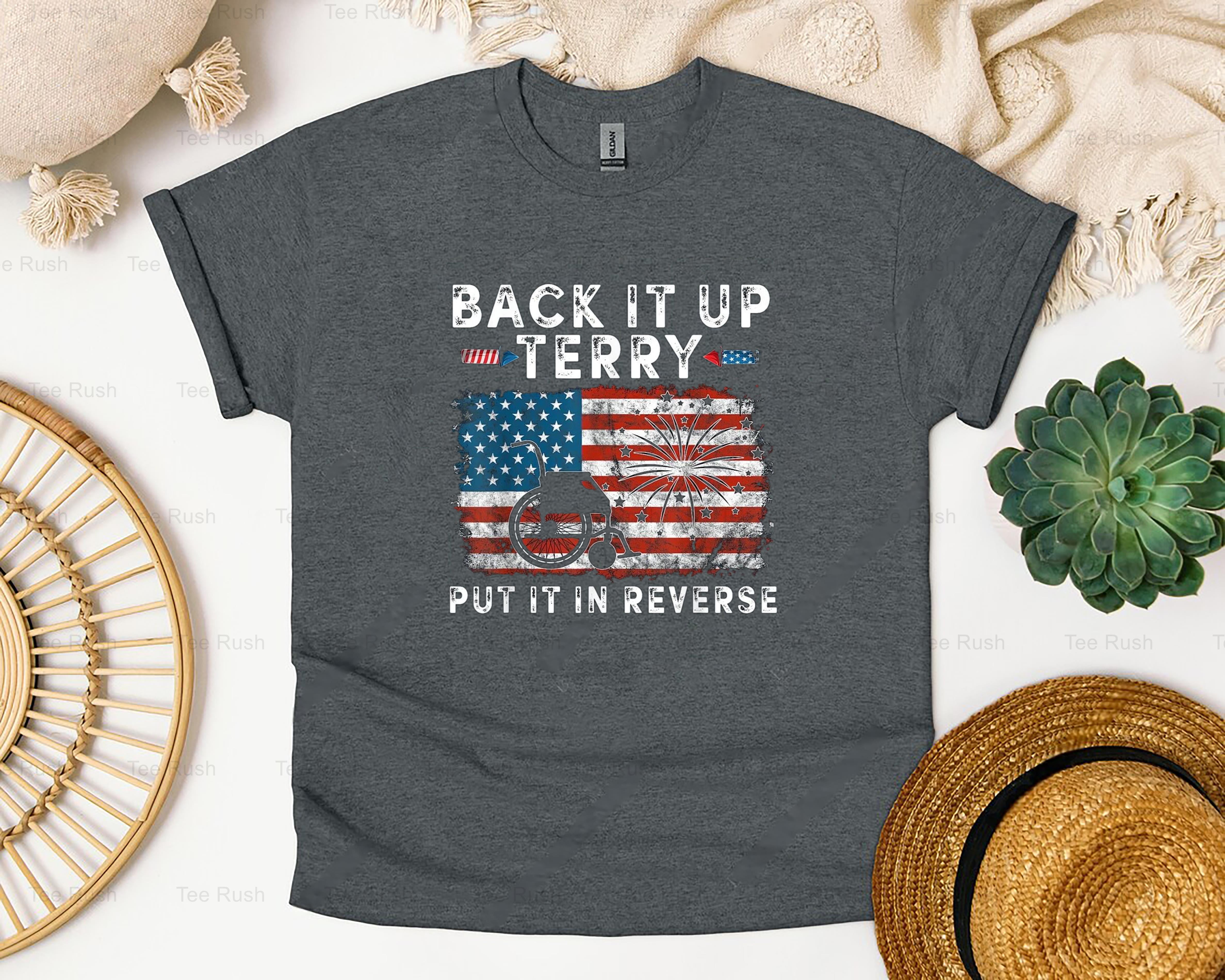 Back Up Terry Put Reverse Funny 4th July Gift Holiday, Meme, Fireworks ...