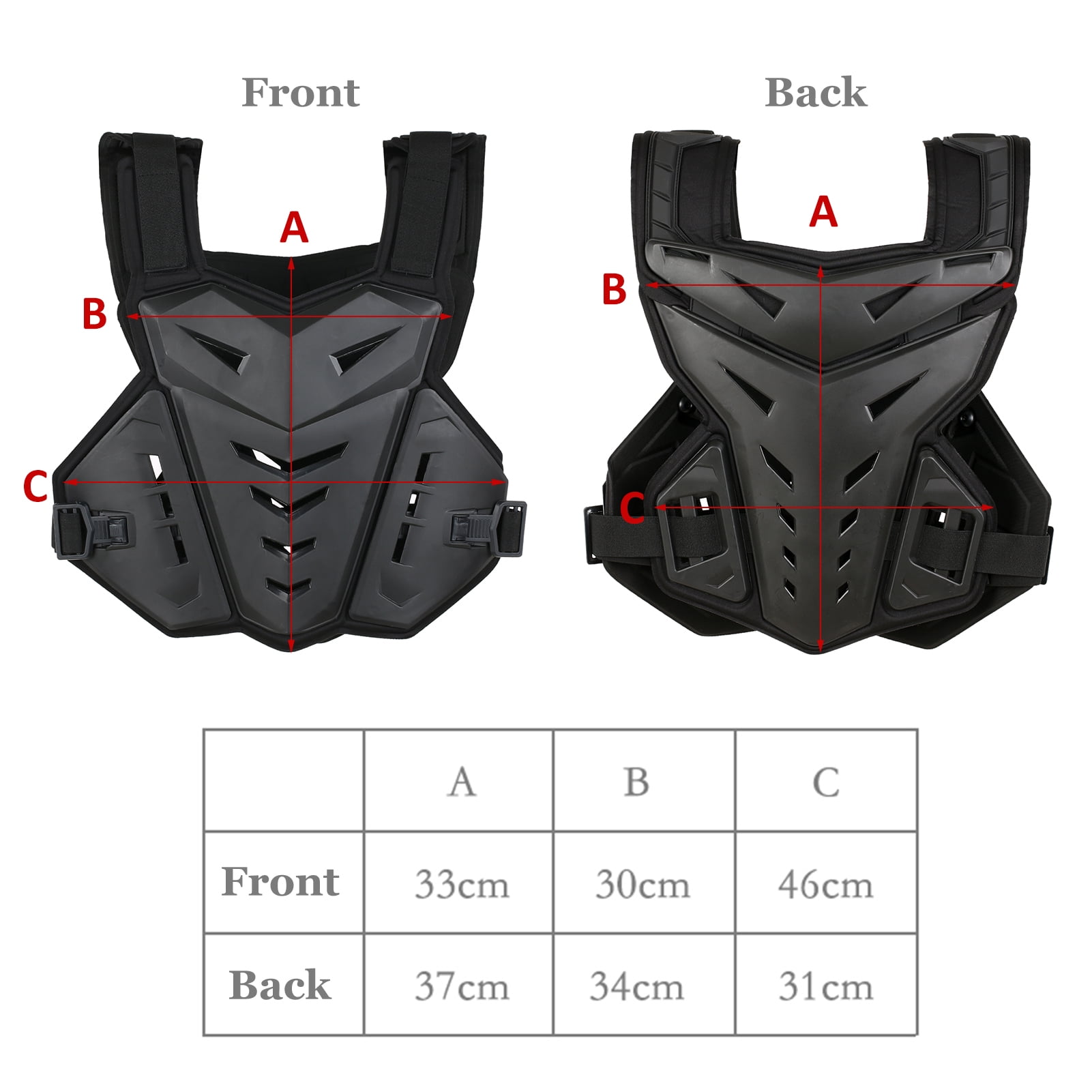 Back Vest,Spine Vest Bike Vest Chest Spine Chest Spine Vest Armor Vest ...