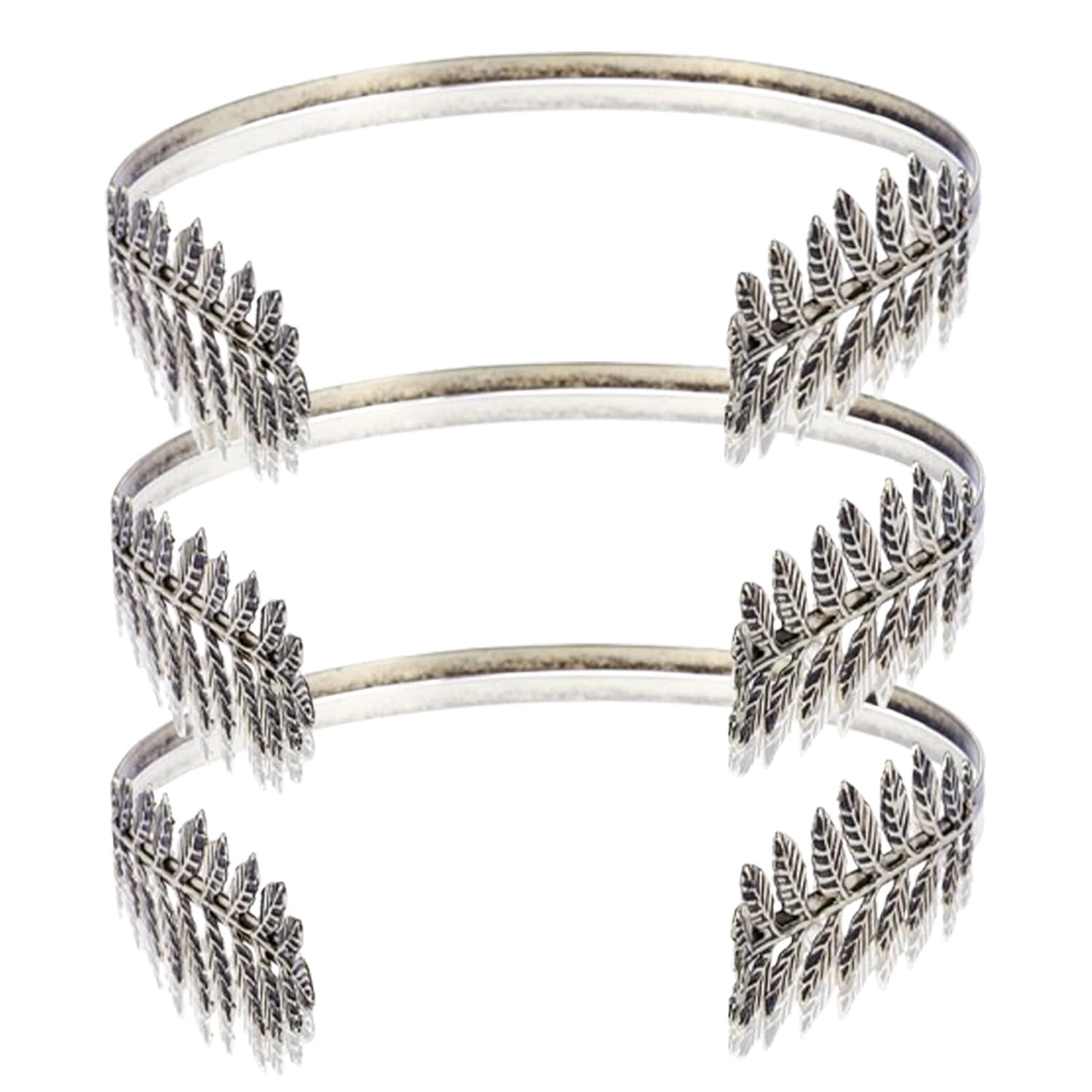 Back-Worn Leaf Metal Headband, Fashion Gold Leaf Back-Worn Goddess ...