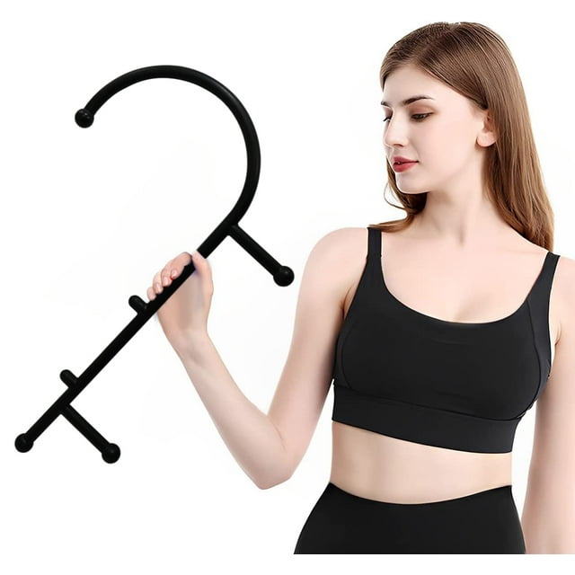 Back and Neck Massage Hook Trigger Point Therapy Deep Muscle Compression Systemic Muscle Pain ...