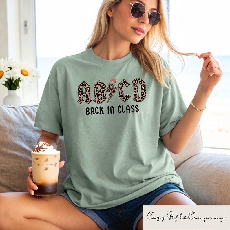 Back in Class ABCD T-Shirt, Retro First Day Of School, Back to School ...