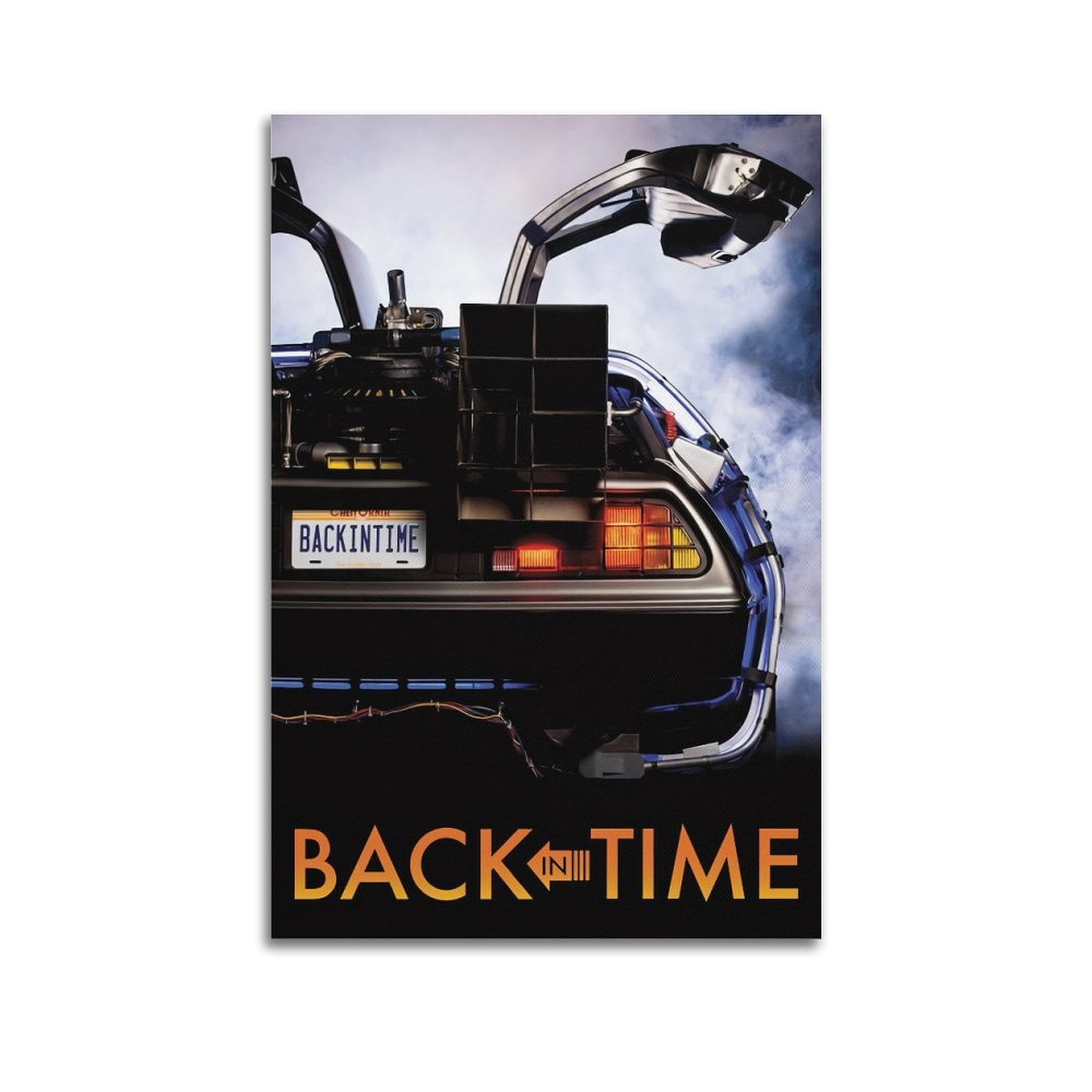 Back in Time Poster Wall Art Canvas Aesthetic Music And Movies ...