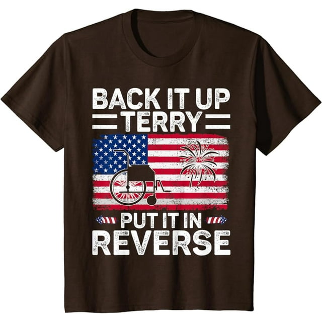 Back it- Up Terry Put It In- Reverse July 4th Fireworks -Terry T-Shirt ...
