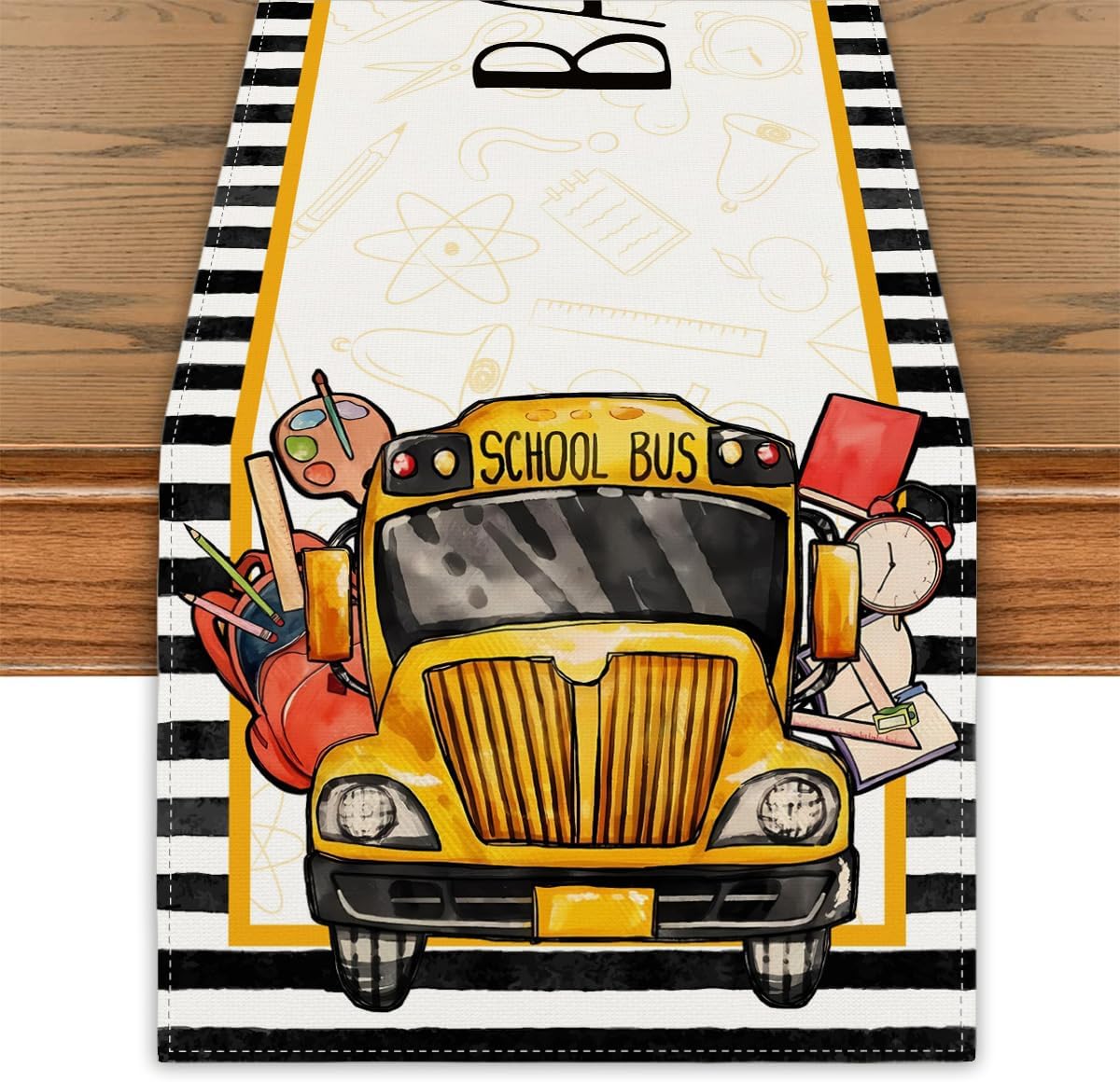 Back to school decorations first day of school table runner welcome ...