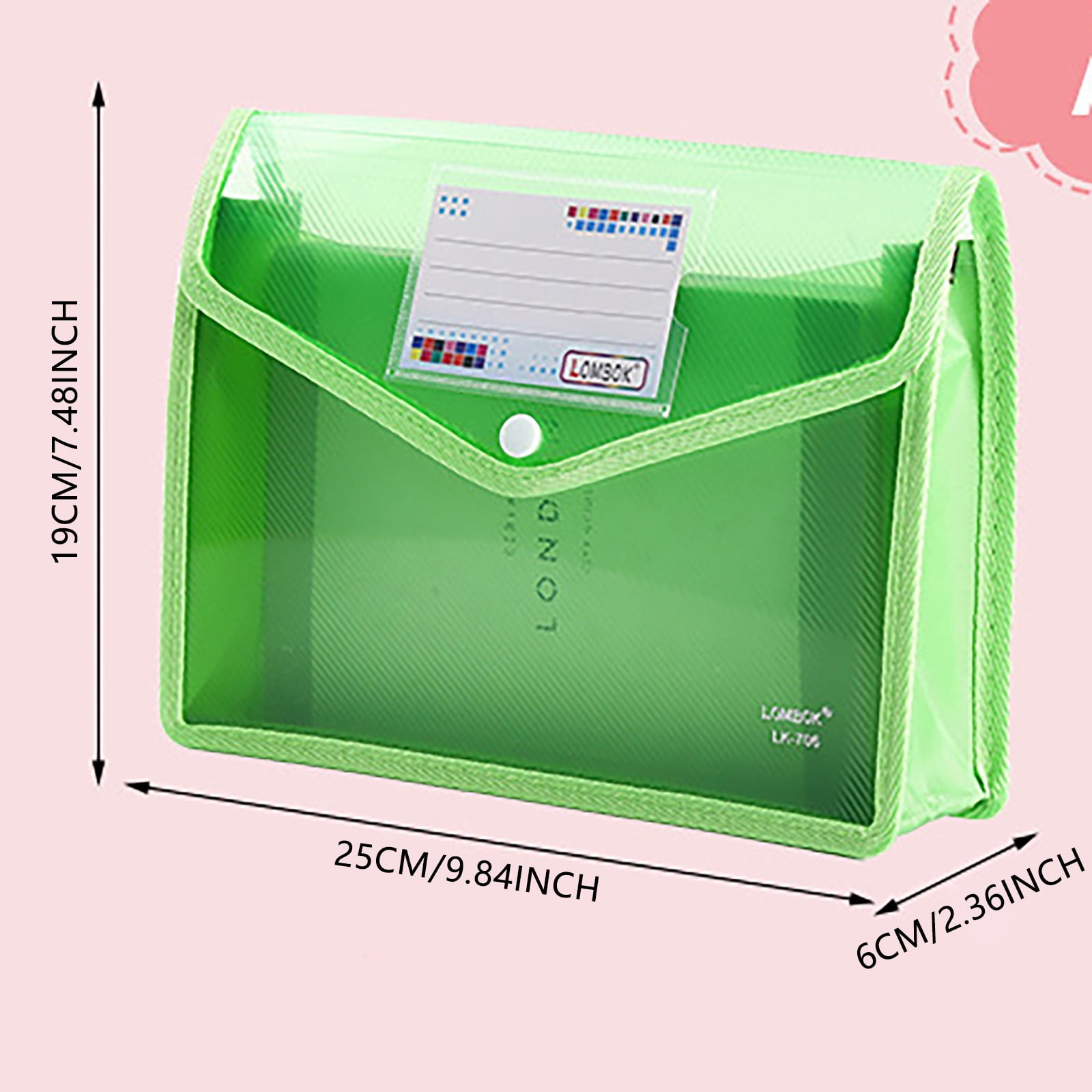 Back to school season clearance! A4 Colorful Accordion File Folder Exam ...