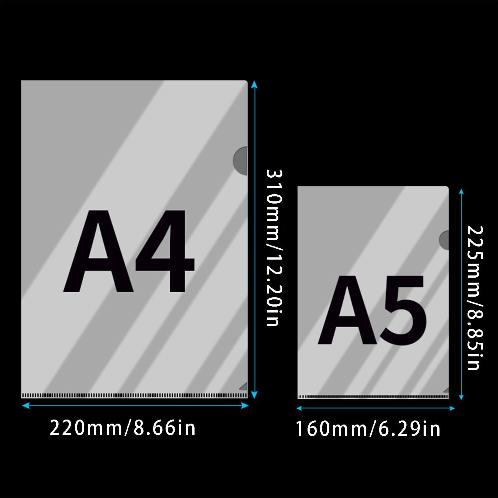 Back to school season clearance! L Type Plastic Folder Project Pockets ...