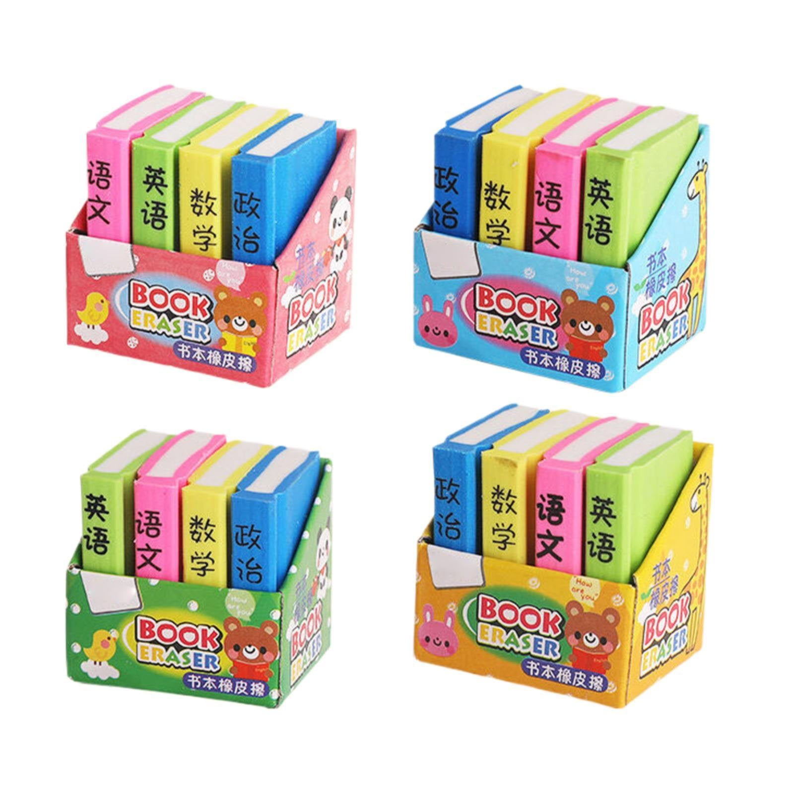 Back to school supplies,4Pcs Miniature Books 1:12 Scale Colorful Mini ...