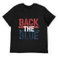 Back the Blue Graphic Uncle Gift From Niece Or Nephew T-Shirt-M ...