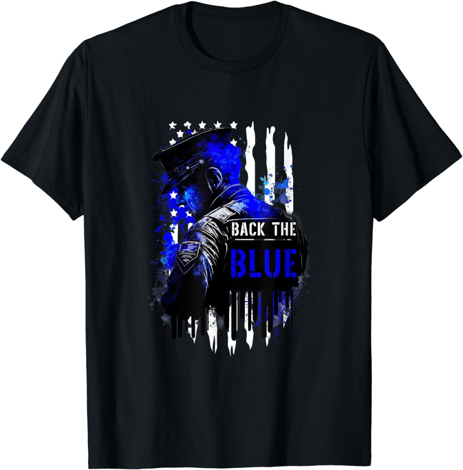 Back the Blue Pro Police for Law Enforcement Support T-Shirt - Walmart.com