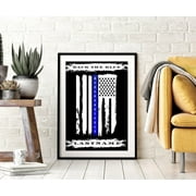 Thin Blue Line Wall Art