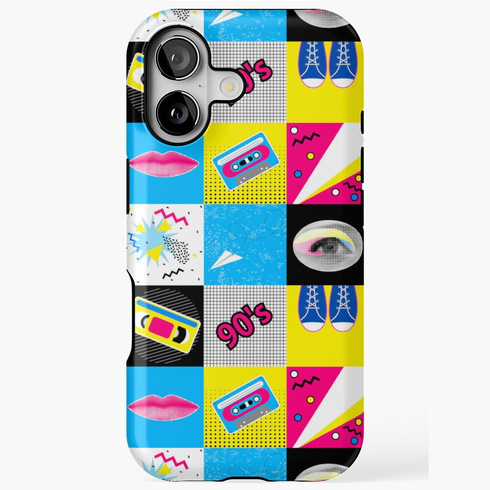 Back to 90s Tapes Cassettes Retro Phone Case with iPhone 11 to 17 Pro ...