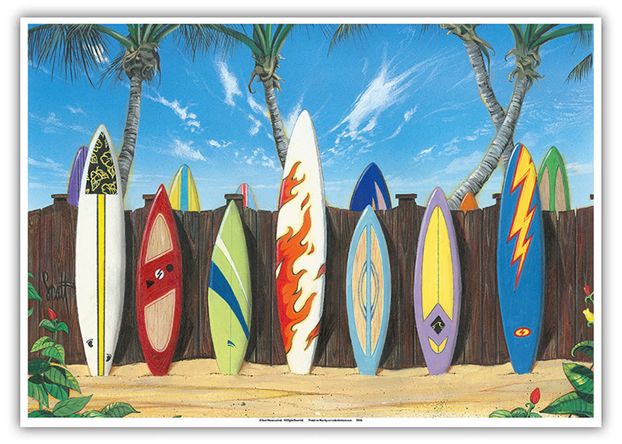 Back to Back Champions - Surfboards Art - From an Original Color ...