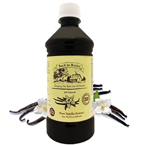 Back to Basics All Natural - Pure Vanilla Extract 16 oz Mexican Vanilla ...