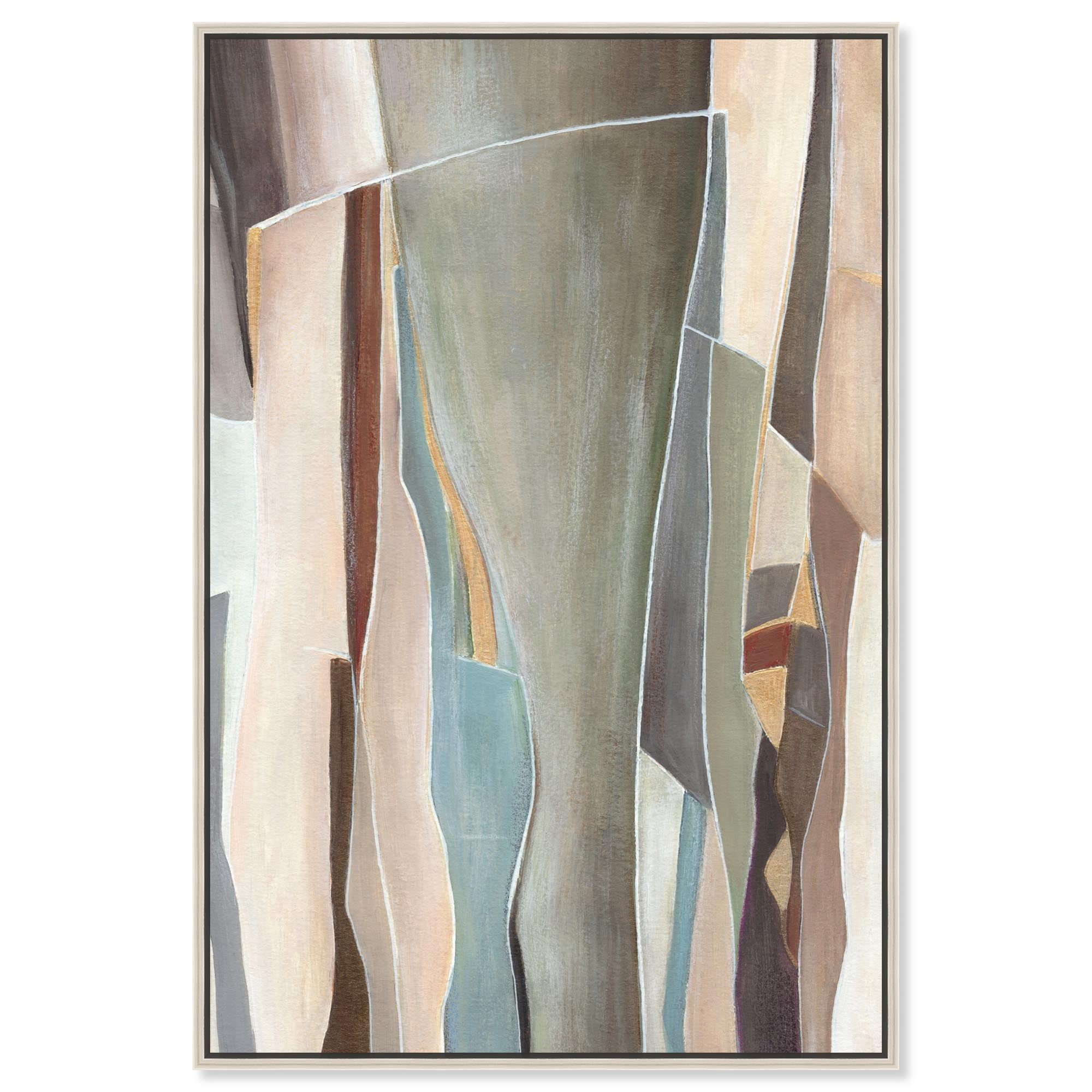 Back to Basics Canvas Contemporary Art by Art Remedy, Silver Frame, 36 ...