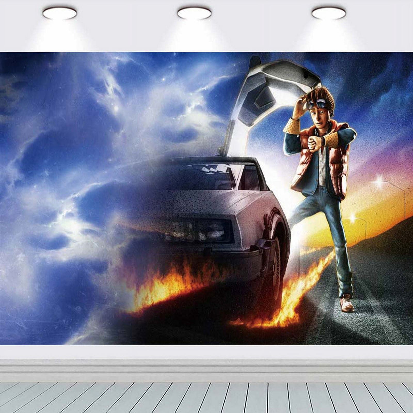 Back to Future Birthday Party Supplies Banner Backdrop Background ...