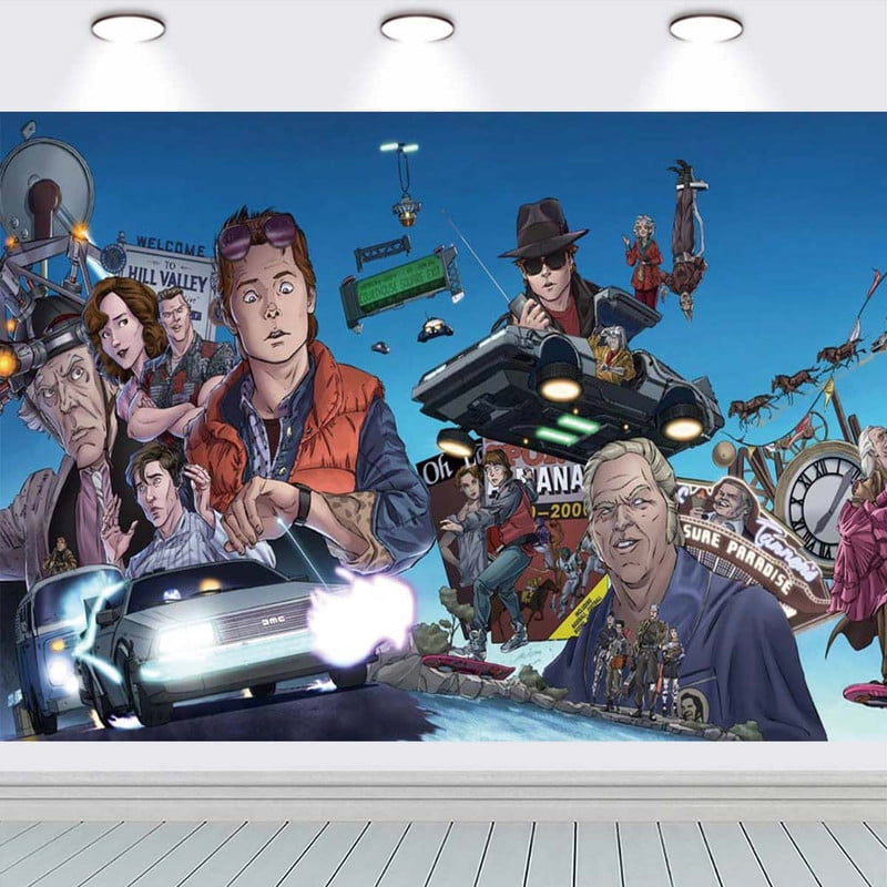 Back to Future Party Supplies Backdrop Banner Poster Birthday ...