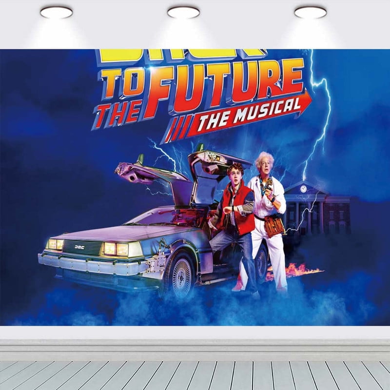 Back to Future Taspestry Wall Decor Backdrop Banner Party Supplies ...