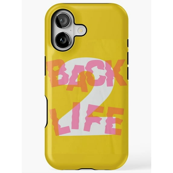 Back to Life Motivational Quote Protective and Compatible iPhone 11-17 ...