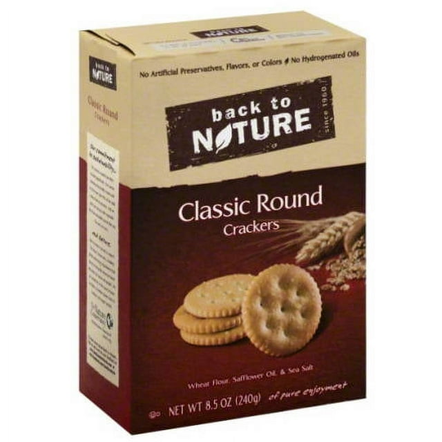Back to Nature Classic Round Crackers, 8.5 oz, (Pack of 6) - Walmart.com