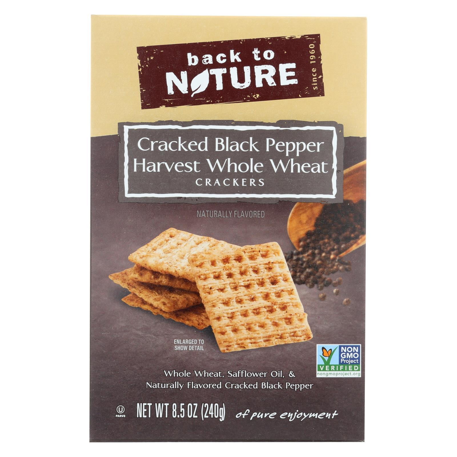 Back to Nature™ Cracked Black Pepper Harvest Whole Wheat Crackers 8.5 ...