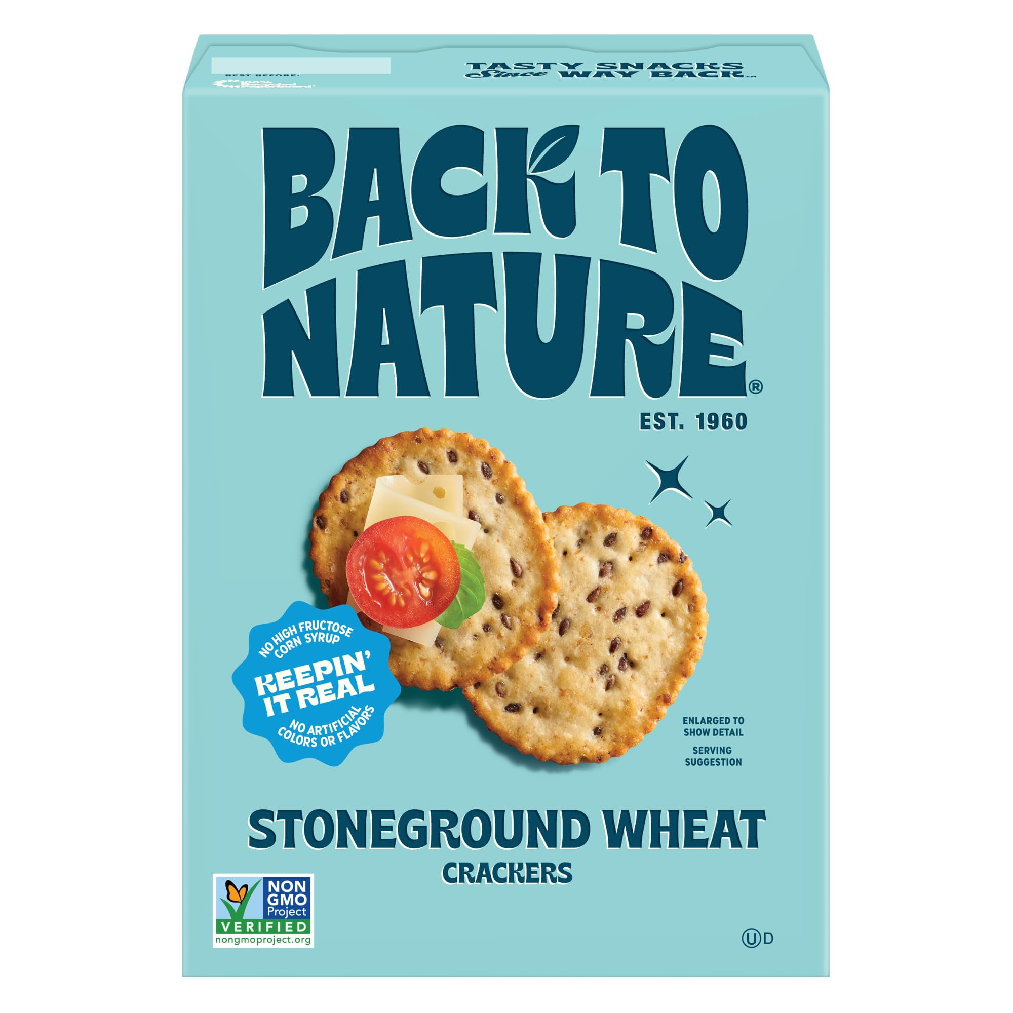 Back to NatureUMRT - Stoneground Wheat Crackers - Made with Real ...