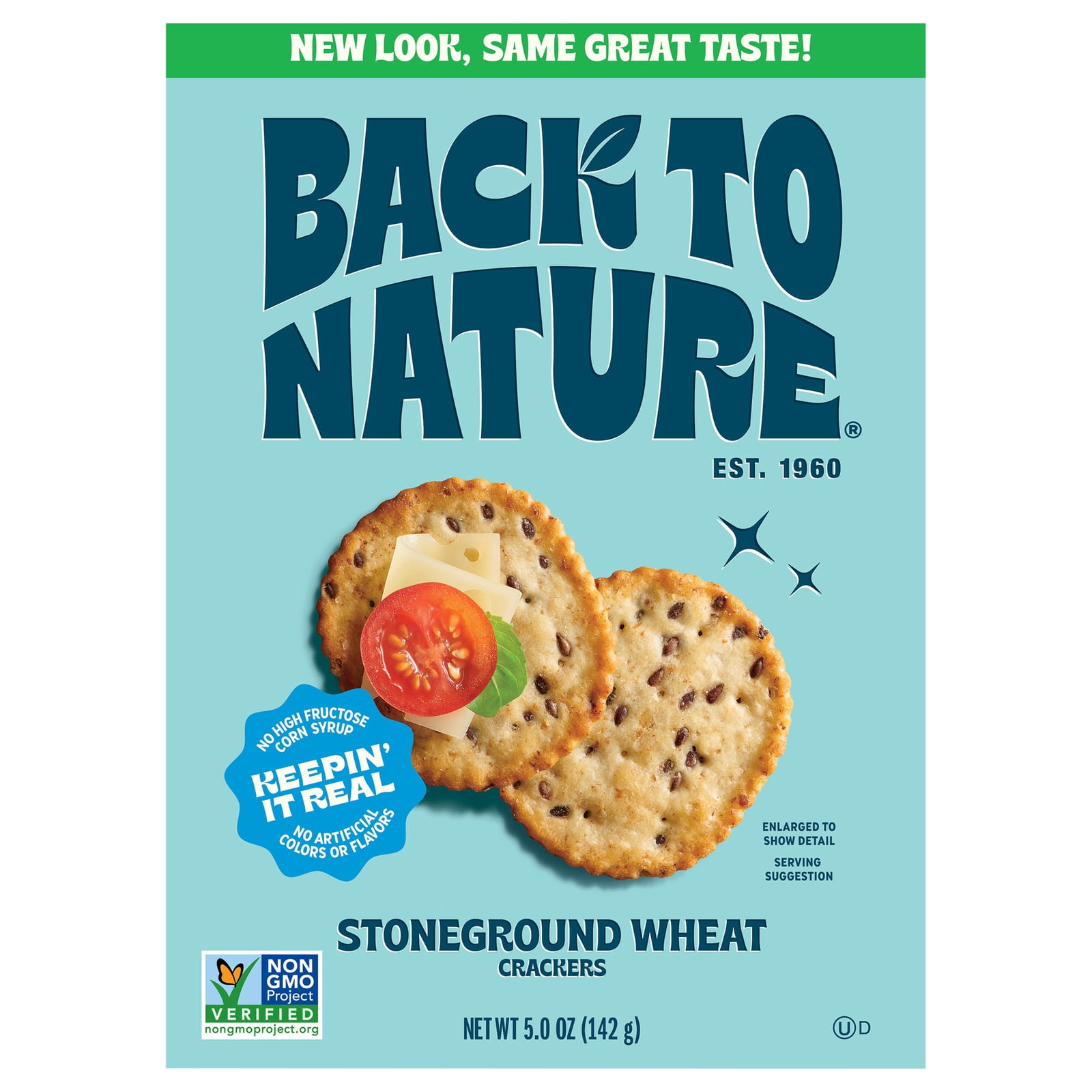 Back to Nature Stoneground Wheat Crackers, Original, 5 oz Boxes (Case ...