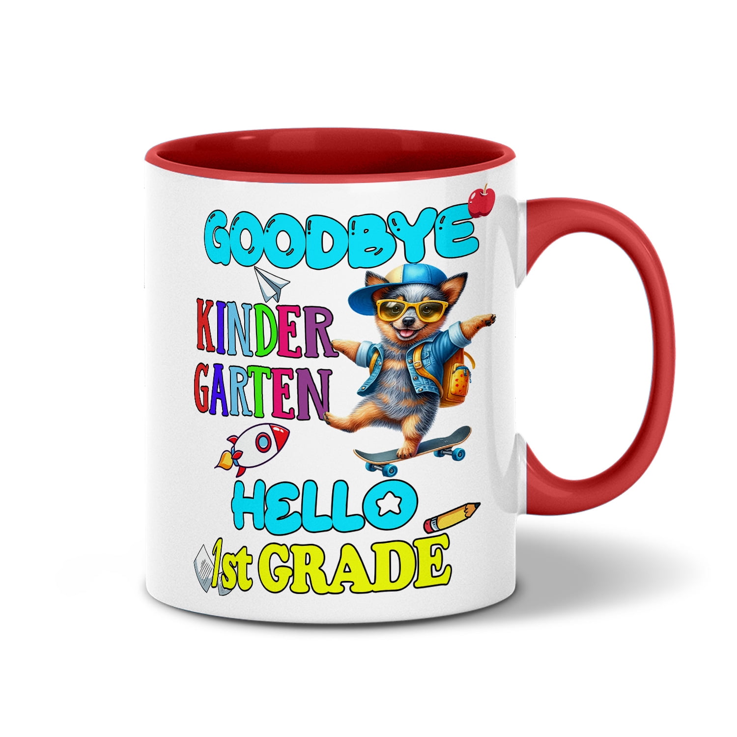 Back to School Australian Cattle Dog Goodbye Kindergarten Hello 1st ...