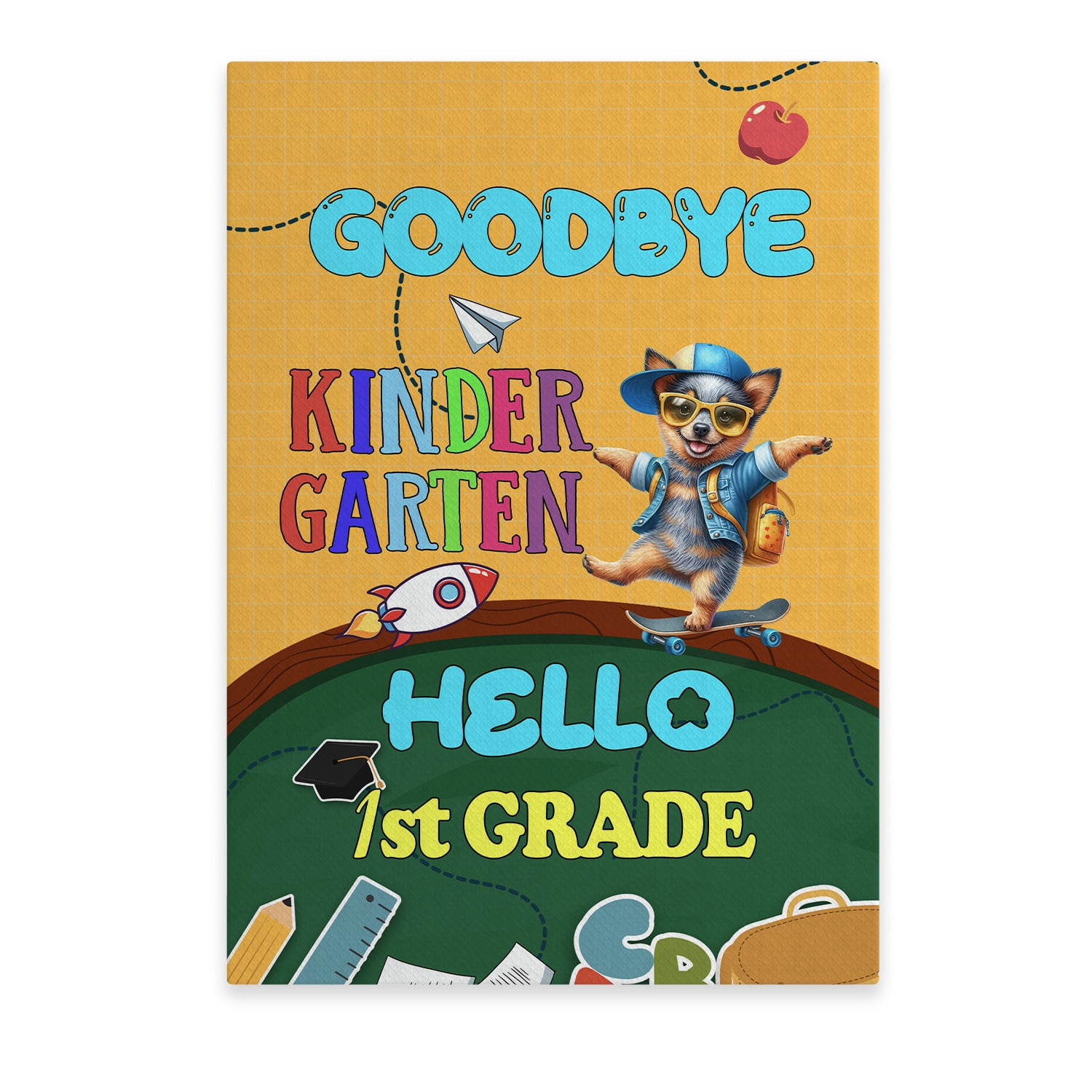 Back to School Australian Cattle Dog Goodbye Kindergarten Hello 1st ...