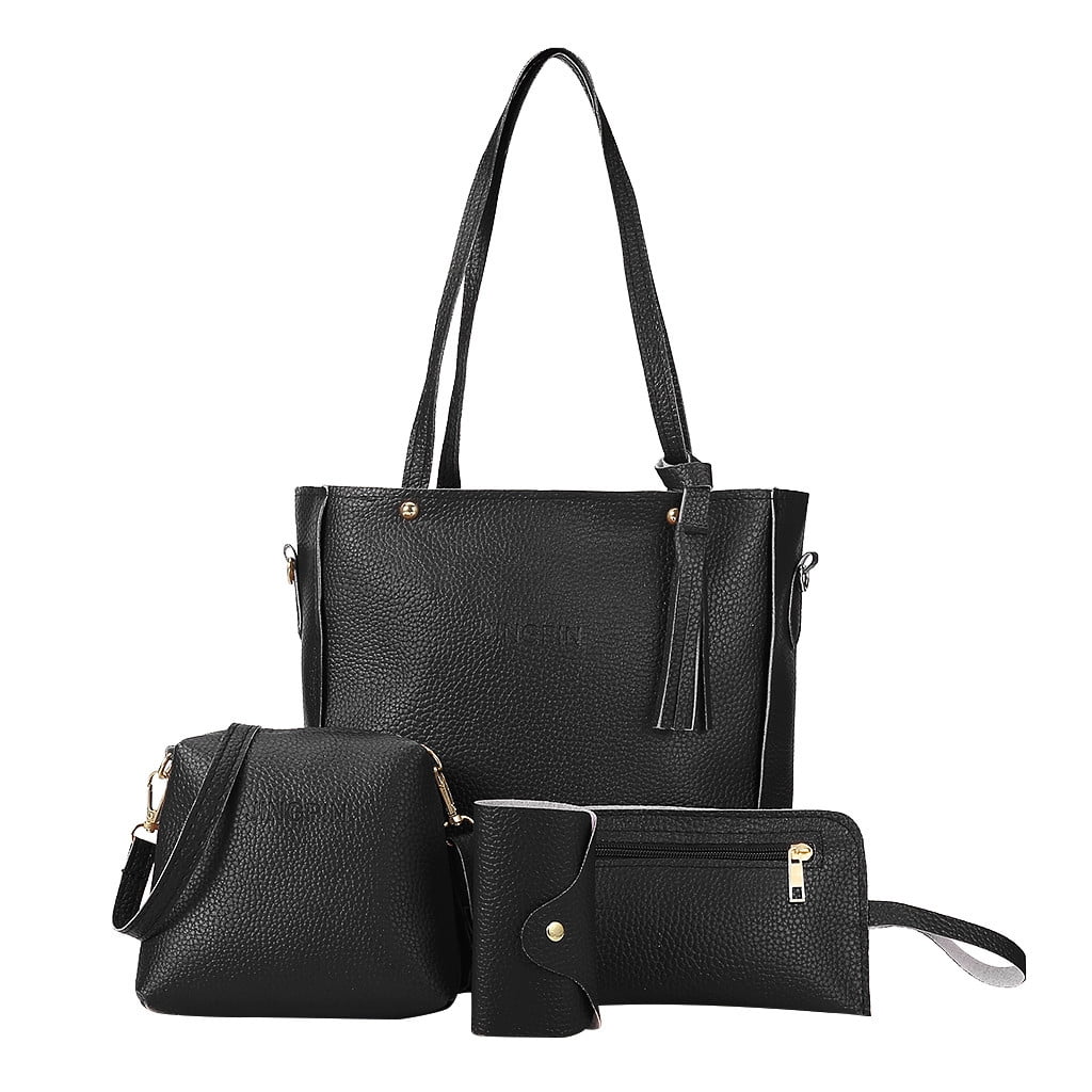 Back to School Backpack,Four Piece Woman Messenger Shoulder Bag Wallet ...