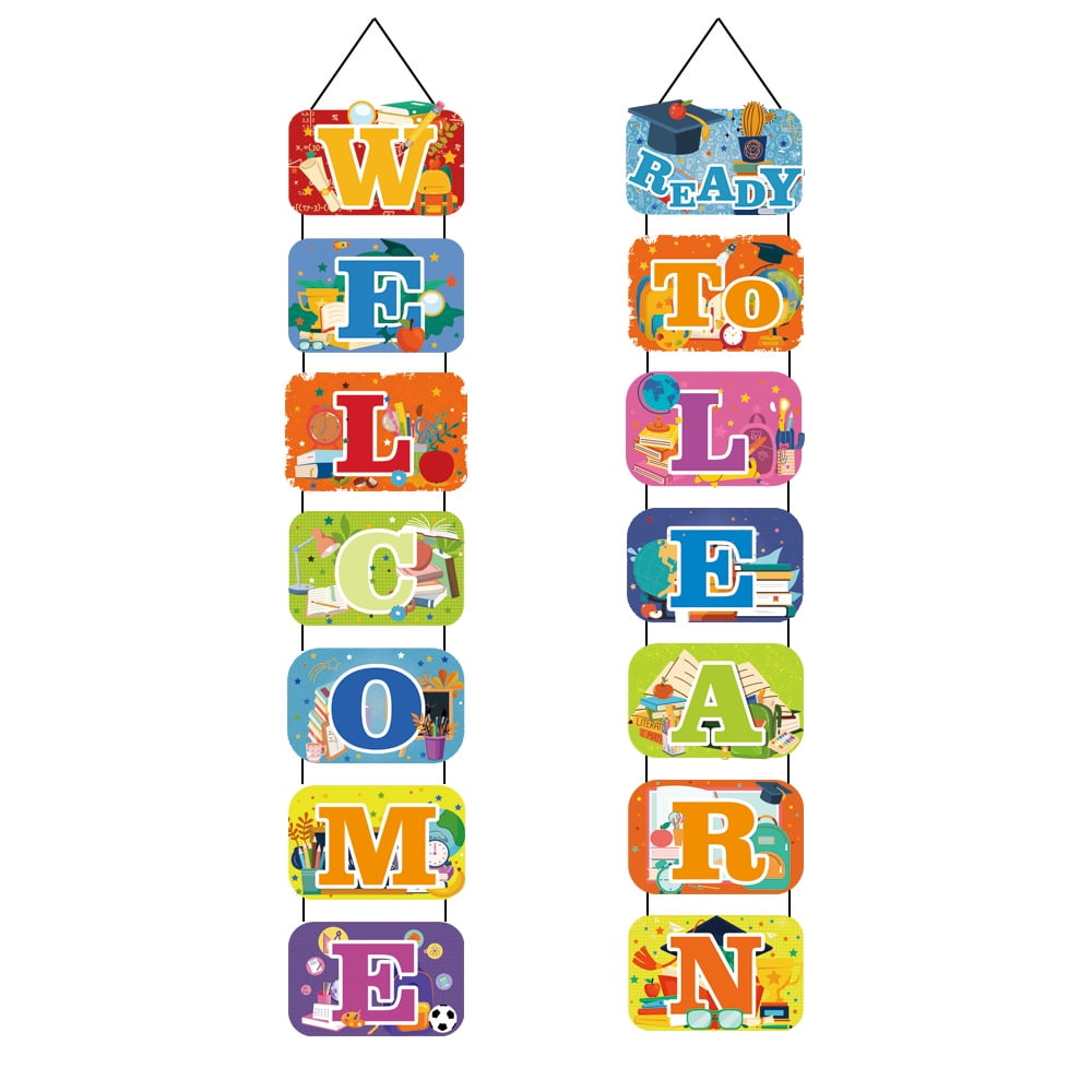 Back to School Banner Welcome Banner for First Day of School Welcome ...