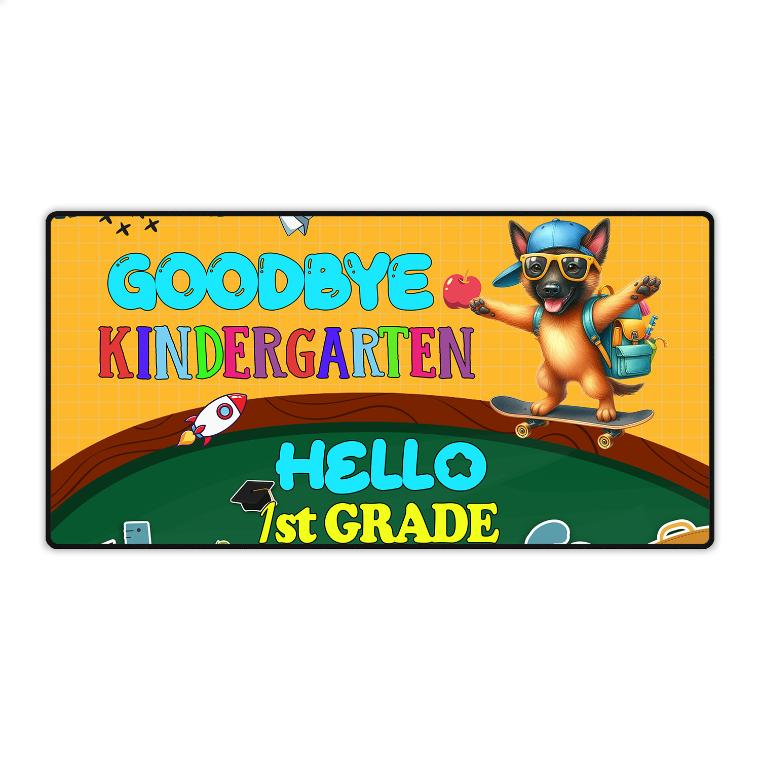 Back to School Belgian Malinois Goodbye Kindergarten Hello 1st Grade ...