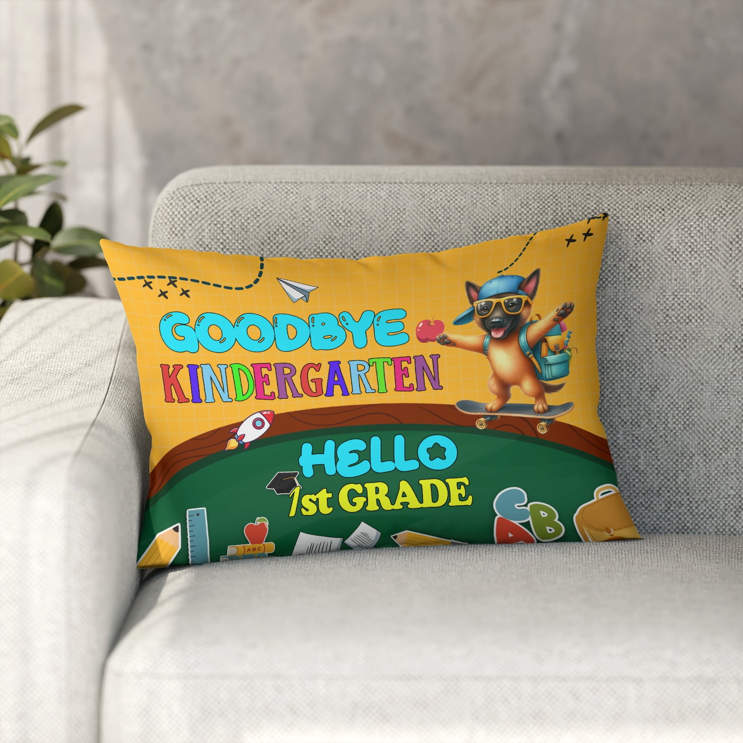 Back to School Belgian Malinois Goodbye Kindergarten Hello 1st Grade ...