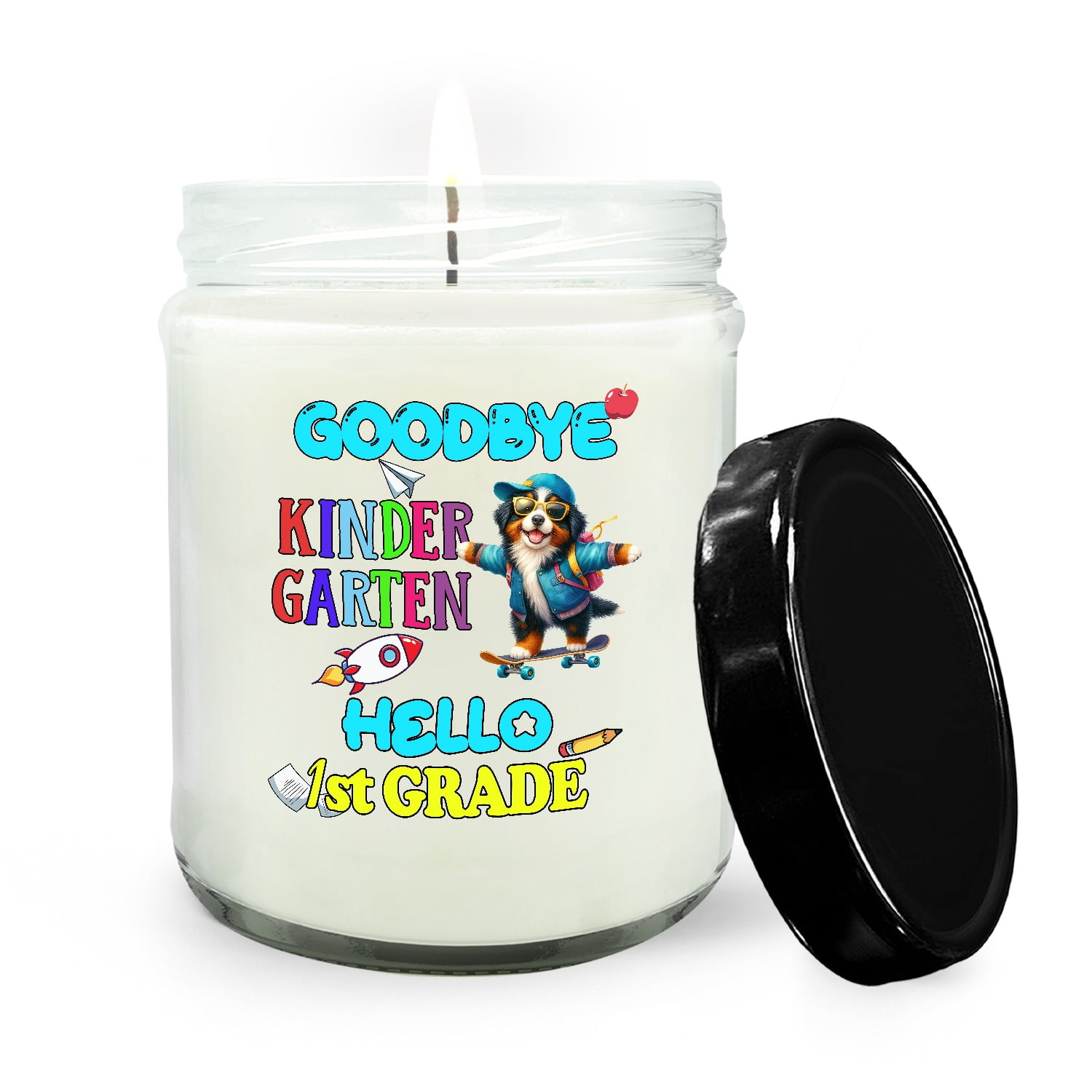 Back to School Bernese Mountain Dog Goodbye Kindergarten Hello 1st ...