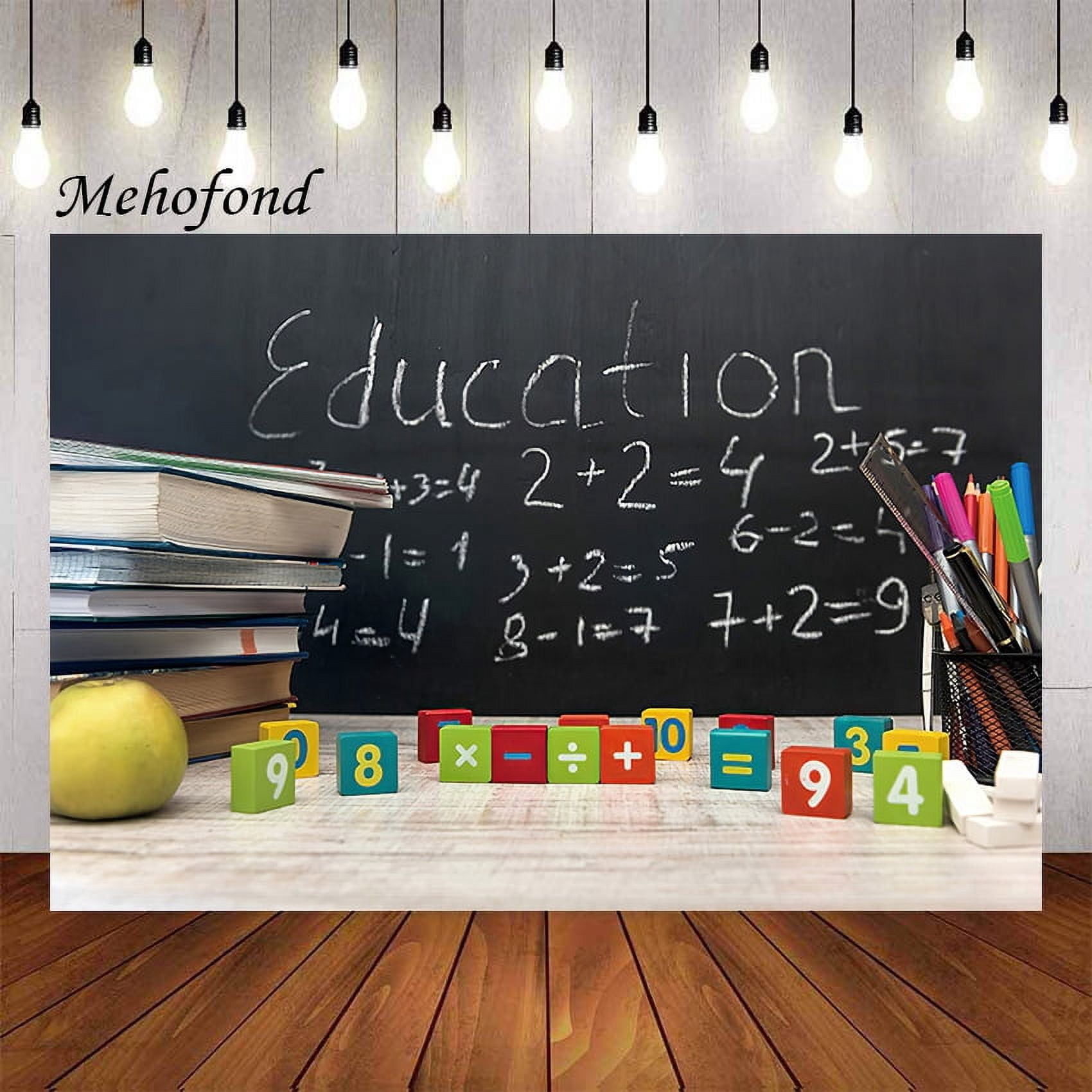 Back to School Blackboard Book Children Students Portrait ration ...