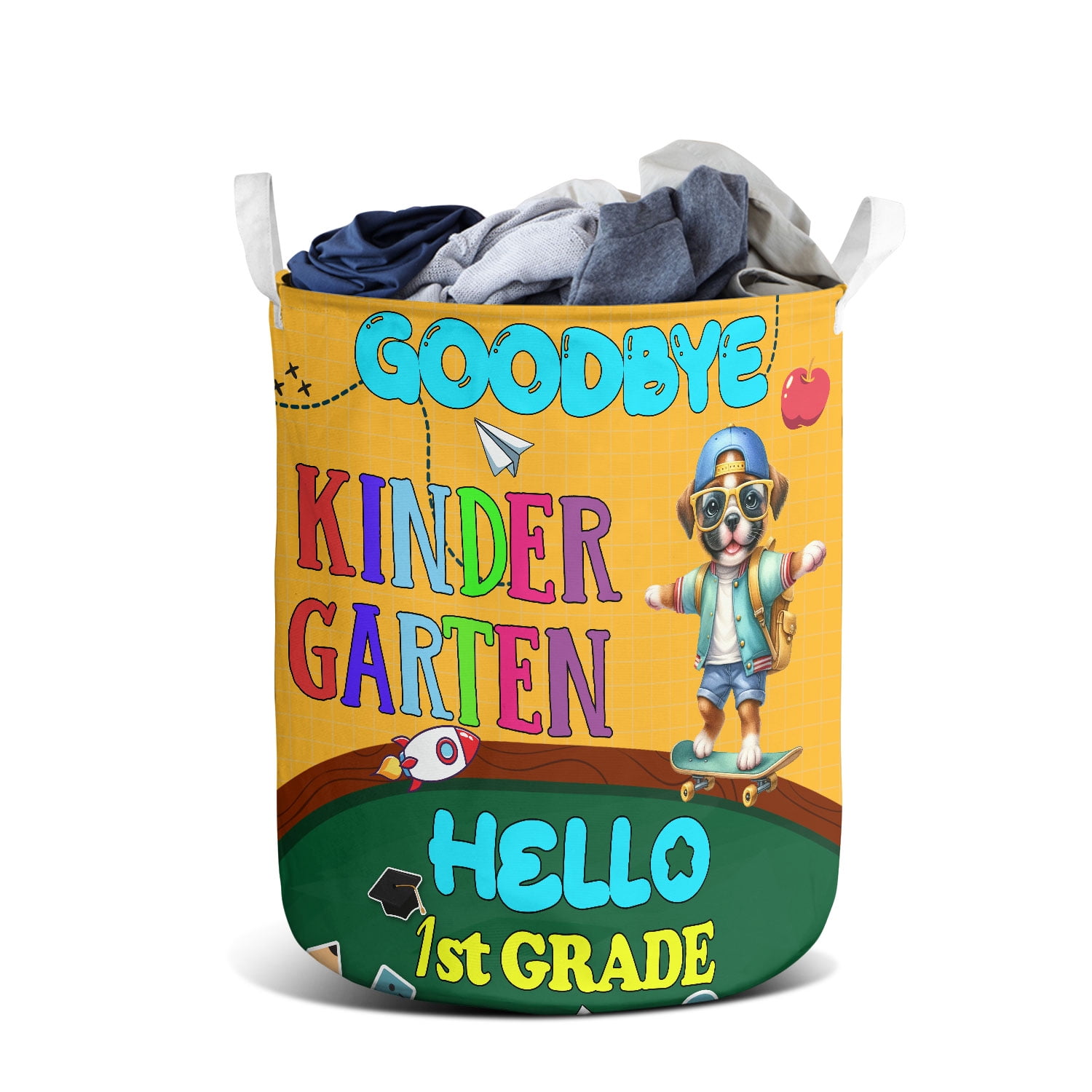 Back to School Boxer Goodbye Kindergarten Hello 1st Grade Foldable ...
