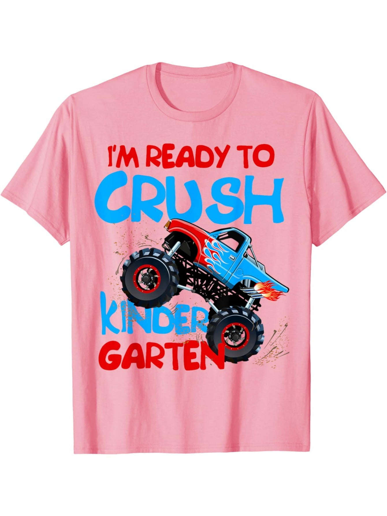 Back to School Boys First Day of Kindergarten Monster Truck T-Shirt TEE ...