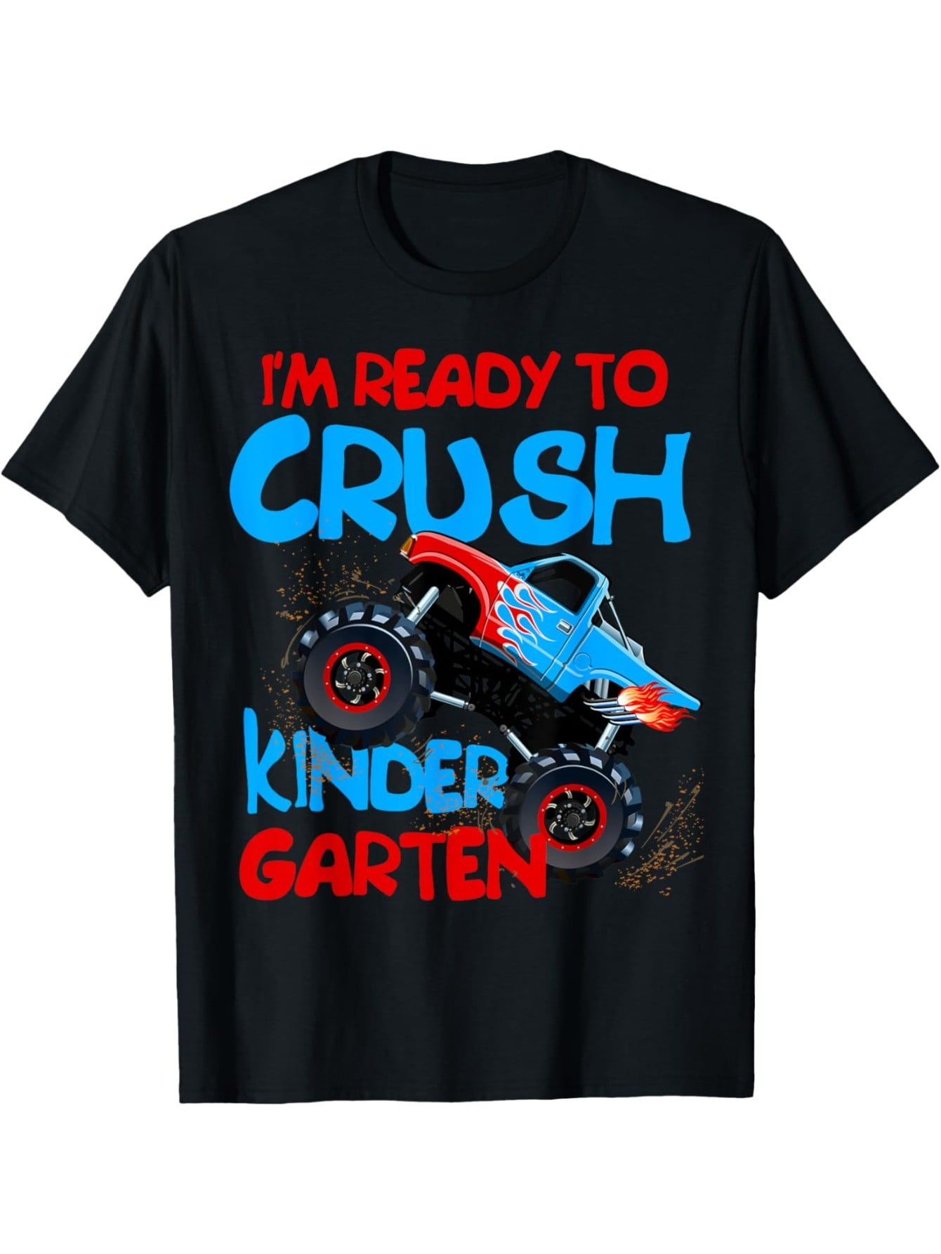 Back to School Boys First Day of Kindergarten Monster Truck T-Shirt TEE ...
