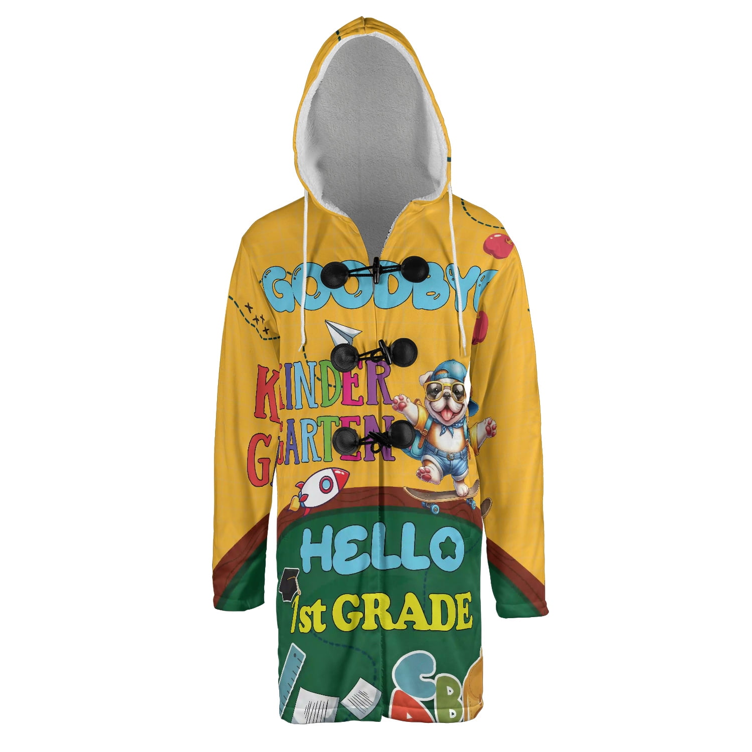 Back to School Bulldog Goodbye Kindergarten Hello 1st Grade All Over ...