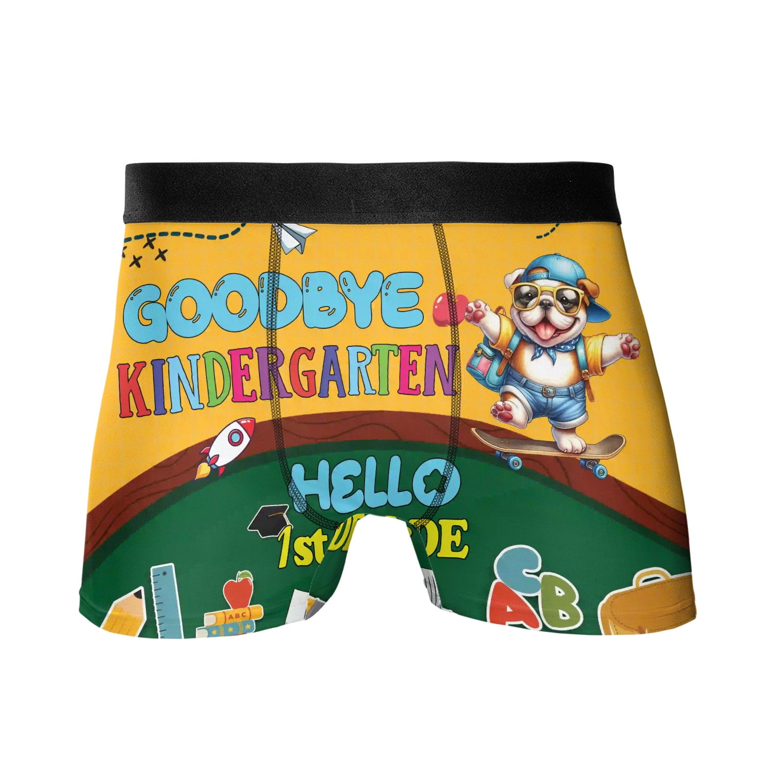 Back to School Bulldog Goodbye Kindergarten Hello 1st Grade All Over ...