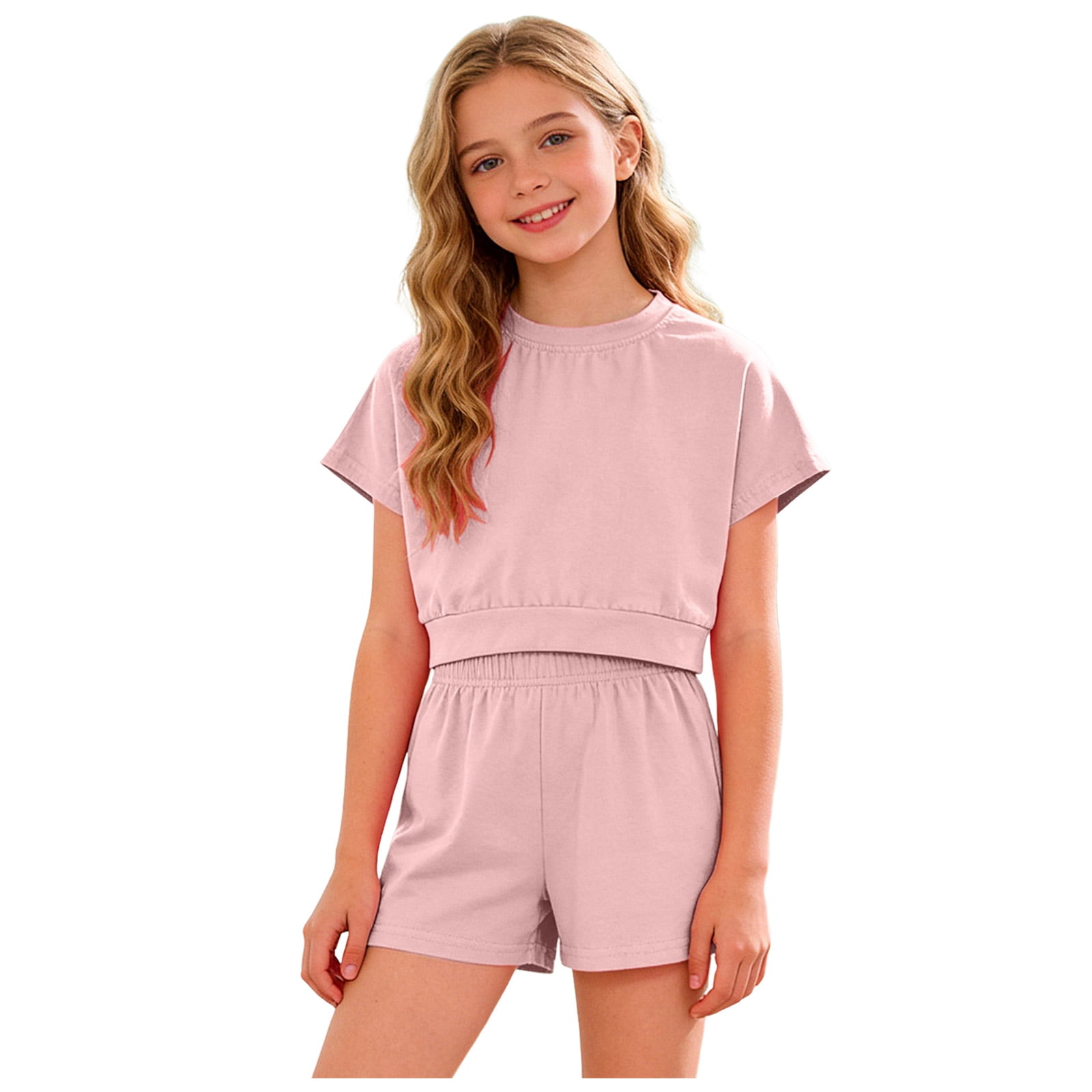 Back to School Clothes for Girls Toddler Girl Summer Outfits Waffle Cap ...